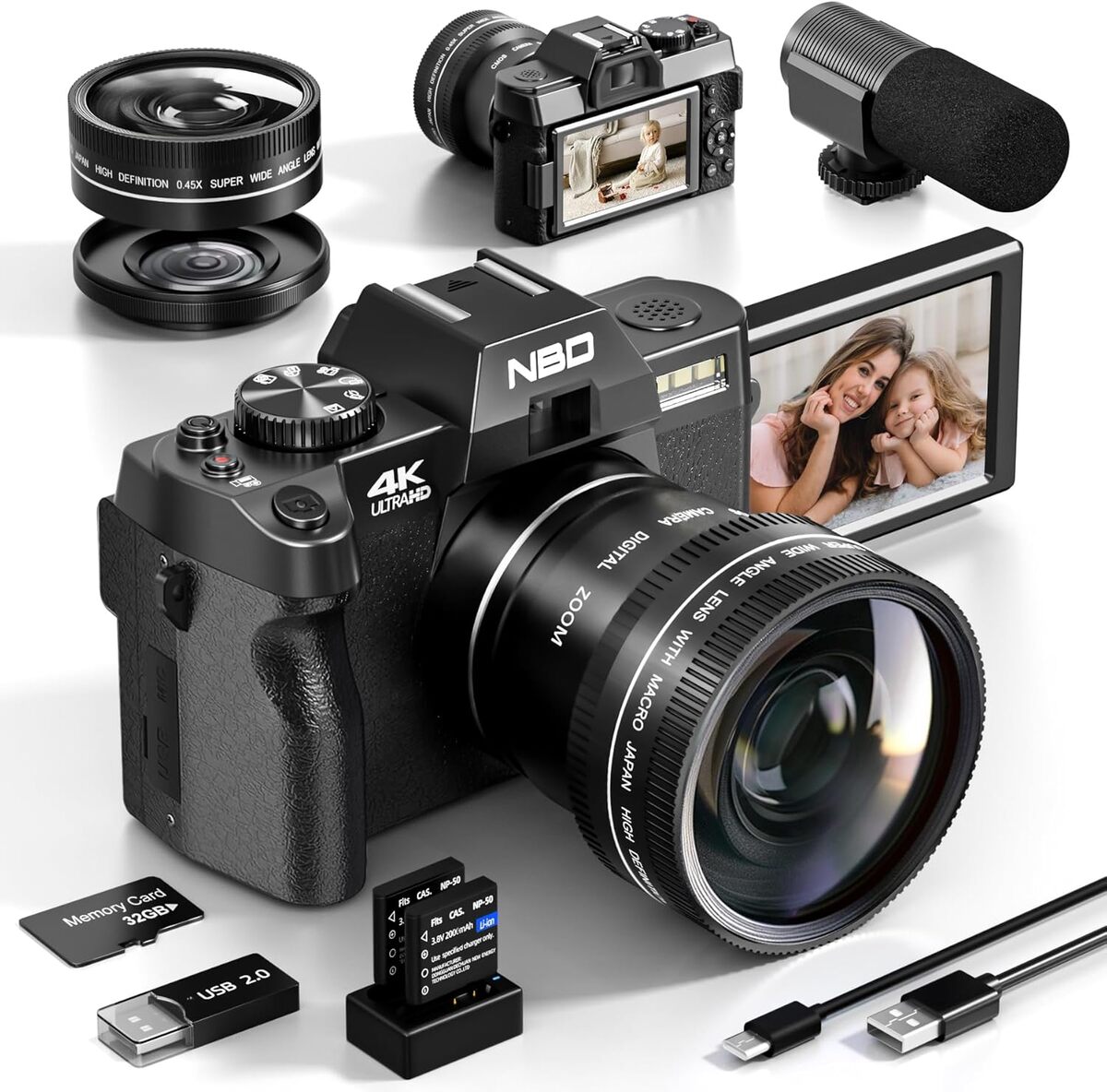 Test : nBD appareil photo numérique 4K 48 MP compact